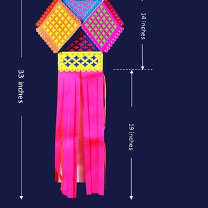 Large No Assembly Foldable Reusable Diwali Paper Lantern Akash Kandil ...