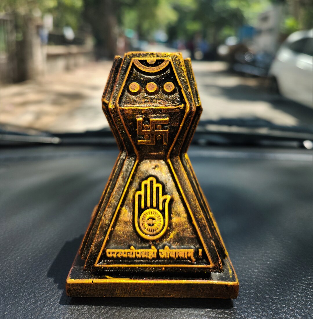 Jain Non-violence Emblem Car Dashboard Ornament Jainism Symbol Ahimsa ...
