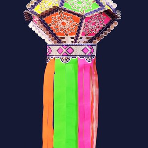 Large No Assembly Foldable Reusable Diwali Paper Lantern Akash Kandil ...