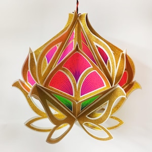 Large No Assembly Foldable Reusable Diwali Paper Lantern Akash Aakash ...