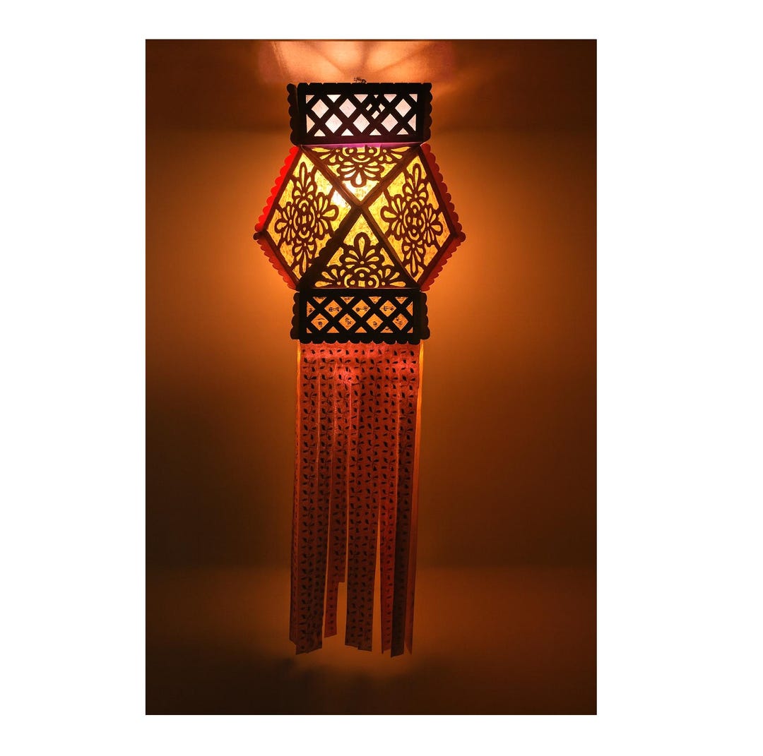 Large No Assembly Foldable Reusable Diwali Paper Lantern Akash Aakash ...