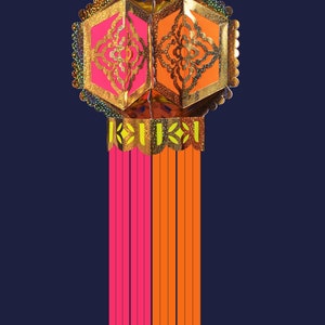 Large No Assembly Foldable Reusable Diwali Paper Lantern Akash Kandil ...