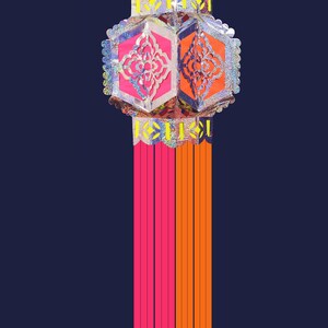 Large No Assembly Foldable Reusable Diwali Paper Lantern Akash Kandil ...