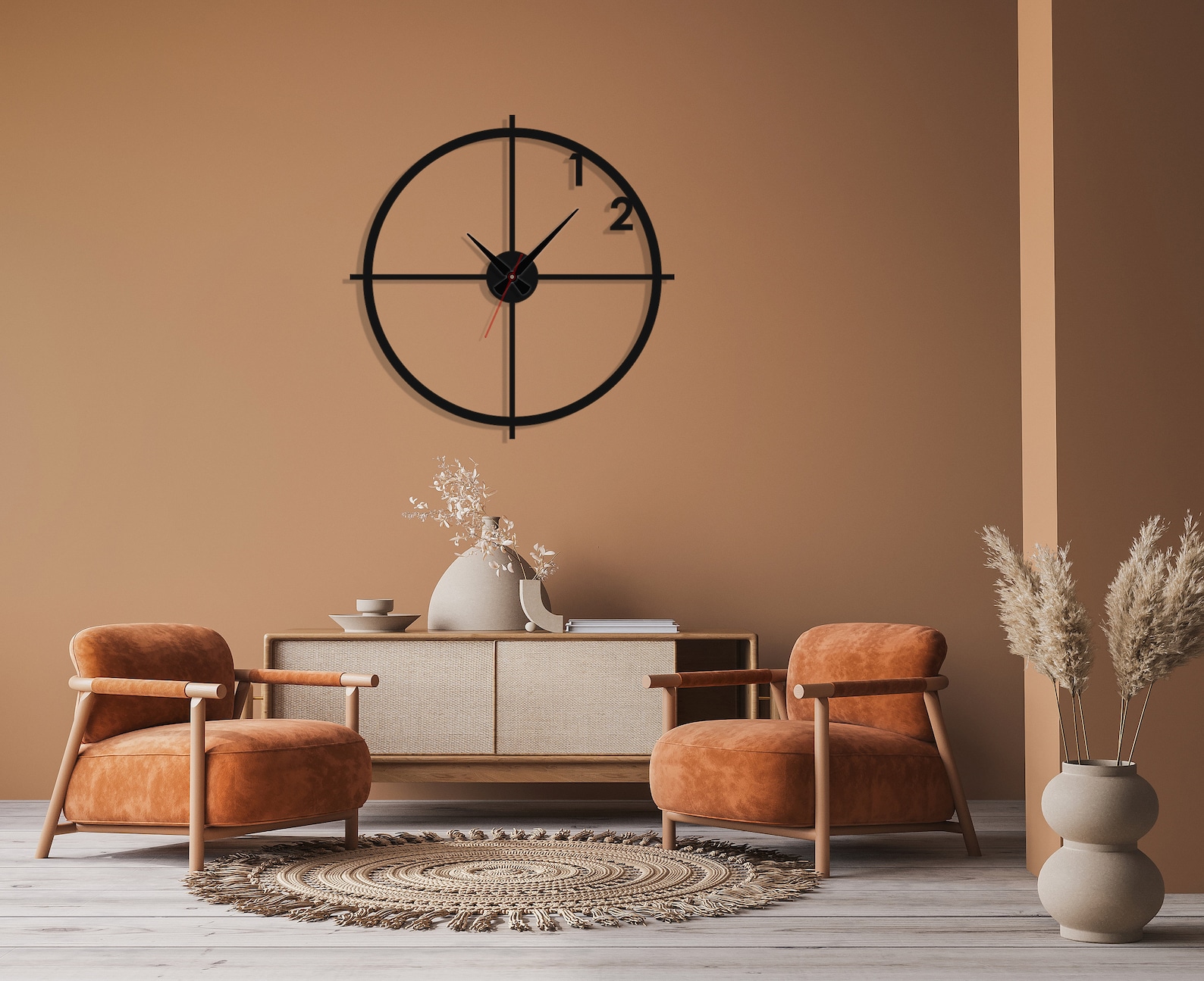 Large Wall Clock Minimalist Wall Clock Oversized Wall Clock - Etsy