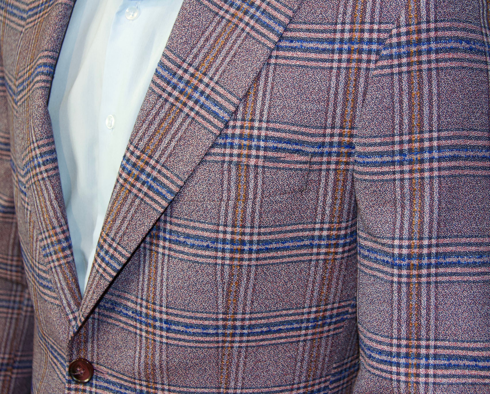 Purple With Blue Check Jacket for Men Office and Casual Blazers ...