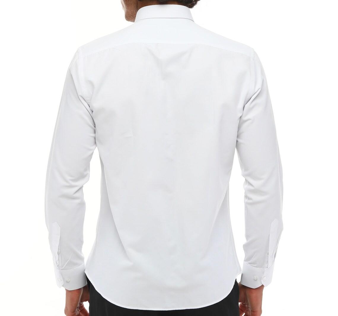 Men’s Pinned Collar White Shirt – Slim Fit, Contemporary Chic Shirt - Etsy