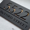 MODERN HOUSE SIGN Rectangle House Number 290 х 150mm 360 X 180mm 490 X ...