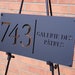 MODERN HOUSE SIGN Rectangle House Number 290 х 140mm 360 X 175mm 490 X ...