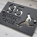 MODERN HOUSE SIGN | House Number | 290 х 140mm | 360 X 175mm | 490 X ...