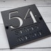 MODERN HOUSE SIGN | Rectangle House Number | 290 х 150mm | 360 X 180mm ...