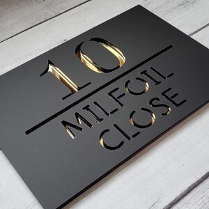 MODERN HOUSE SIGN| Address Plaque | House Sign | House Number | 230mm X ...