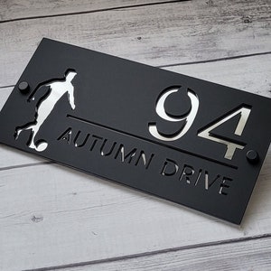 MODERN HOUSE SIGN | House Number | 290 х 140mm | 360 X 175mm | 490 X ...