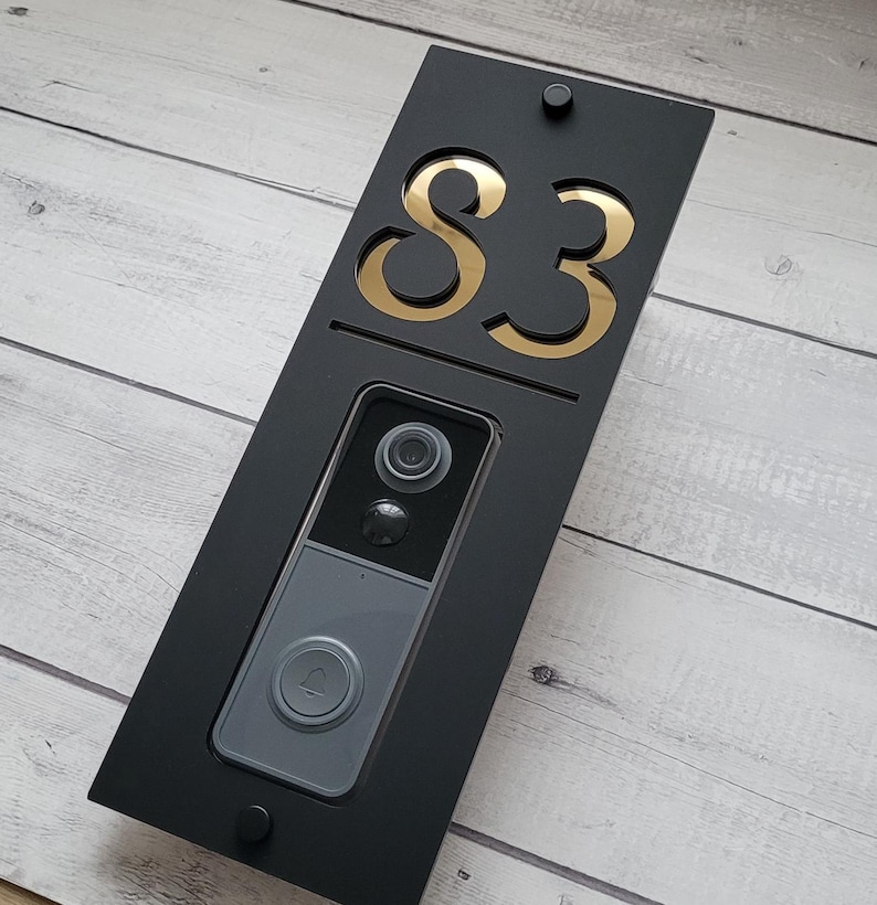 DOORBELL CAMERA SIGN | Doorbell With House Number | Wireless Video ...