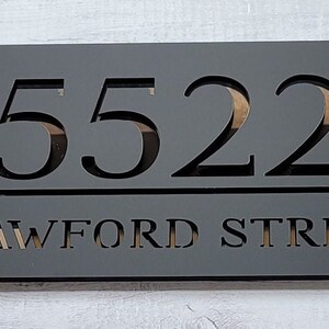 MODERN PERSONALISED HOUSE Sign 290mm X 140mm - Etsy