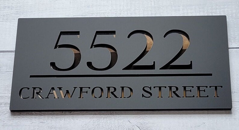 MODERN PERSONALISED HOUSE Sign | 290mm X 140mm - Etsy