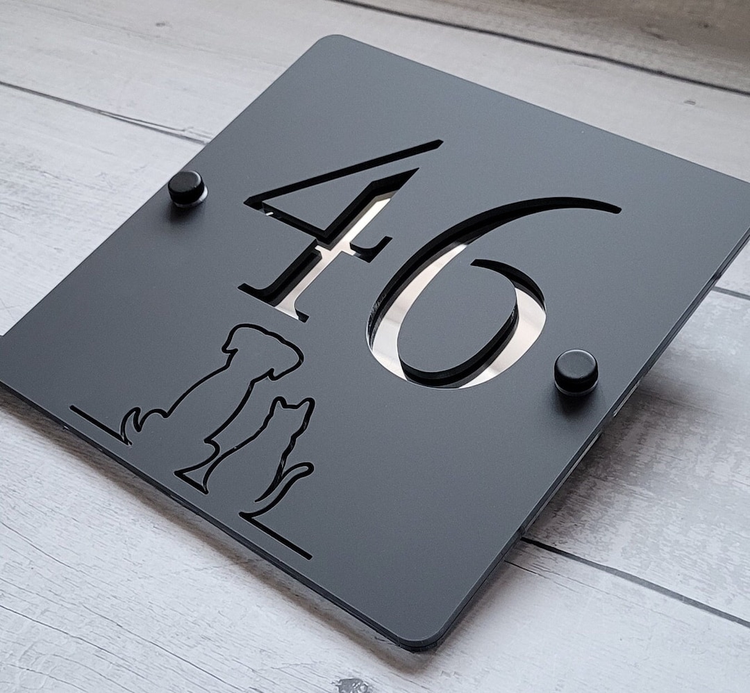 MODERN HOUSE SIGN Cat House Sign Dog House Sign Cat & - Etsy