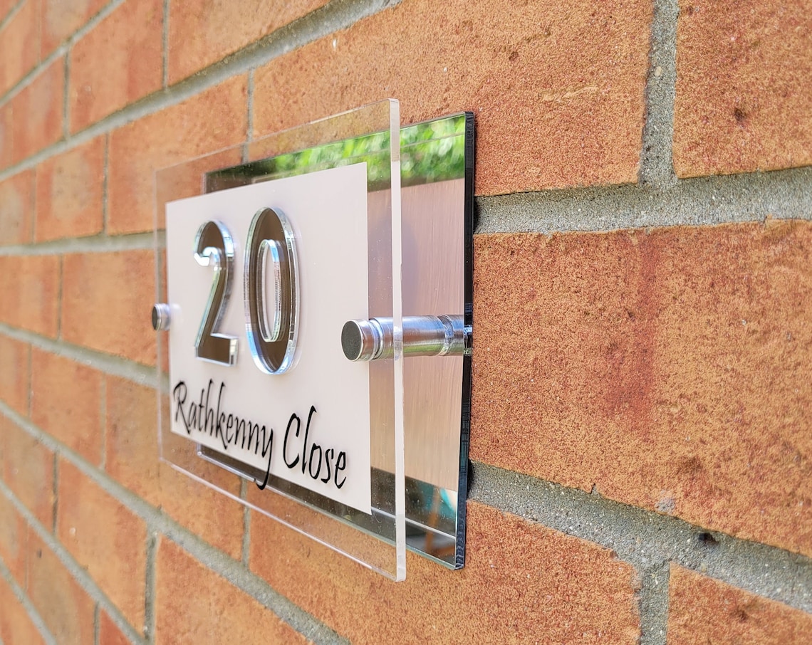 HOUSE DOOR SIGN Personalised House Sign Acrylic House Sign - Etsy UK
