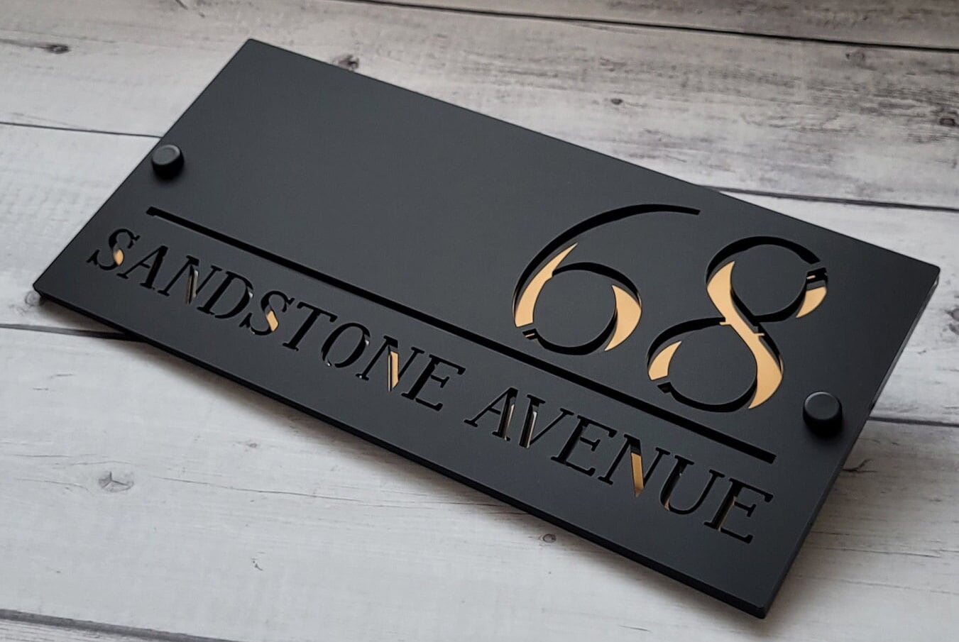 MODERN HOUSE SIGN | Rectangle House Number | 290 х 140mm | 360 X 175mm ...