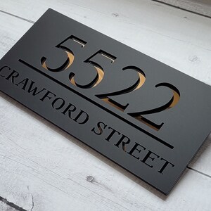 MODERN PERSONALISED HOUSE Sign 290mm X 140mm - Etsy