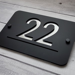 MODERN PERSONALISED HOUSE Sign | House Number Sign | House Number - Etsy