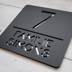MODERN PERSONALISED HOUSE Sign 180mm X 180mm - Etsy