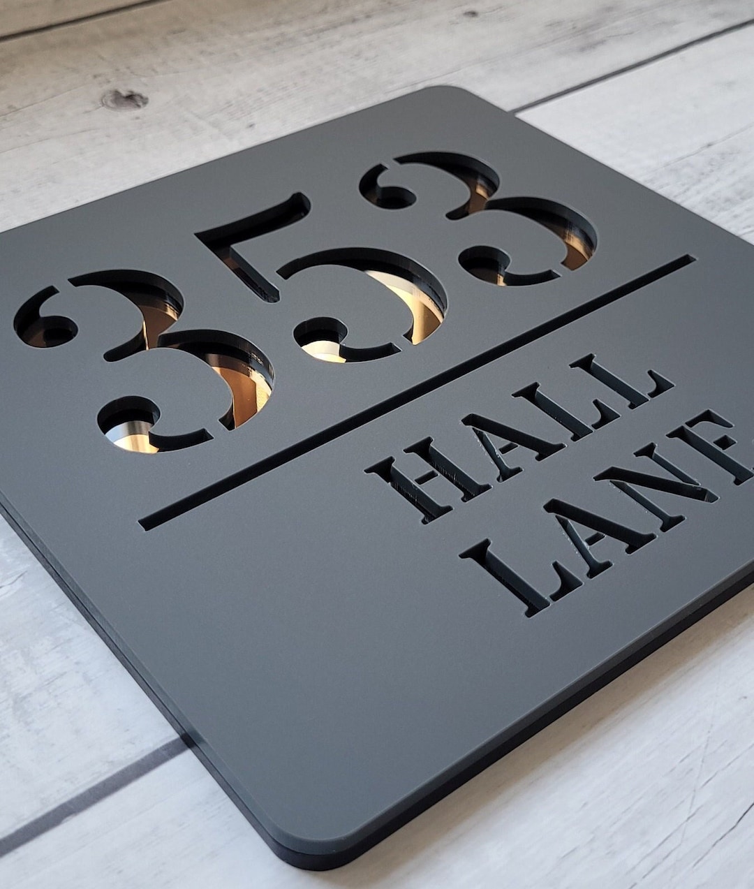 MODERN PERSONALISED HOUSE Sign | House Number | House Number Plate - Etsy