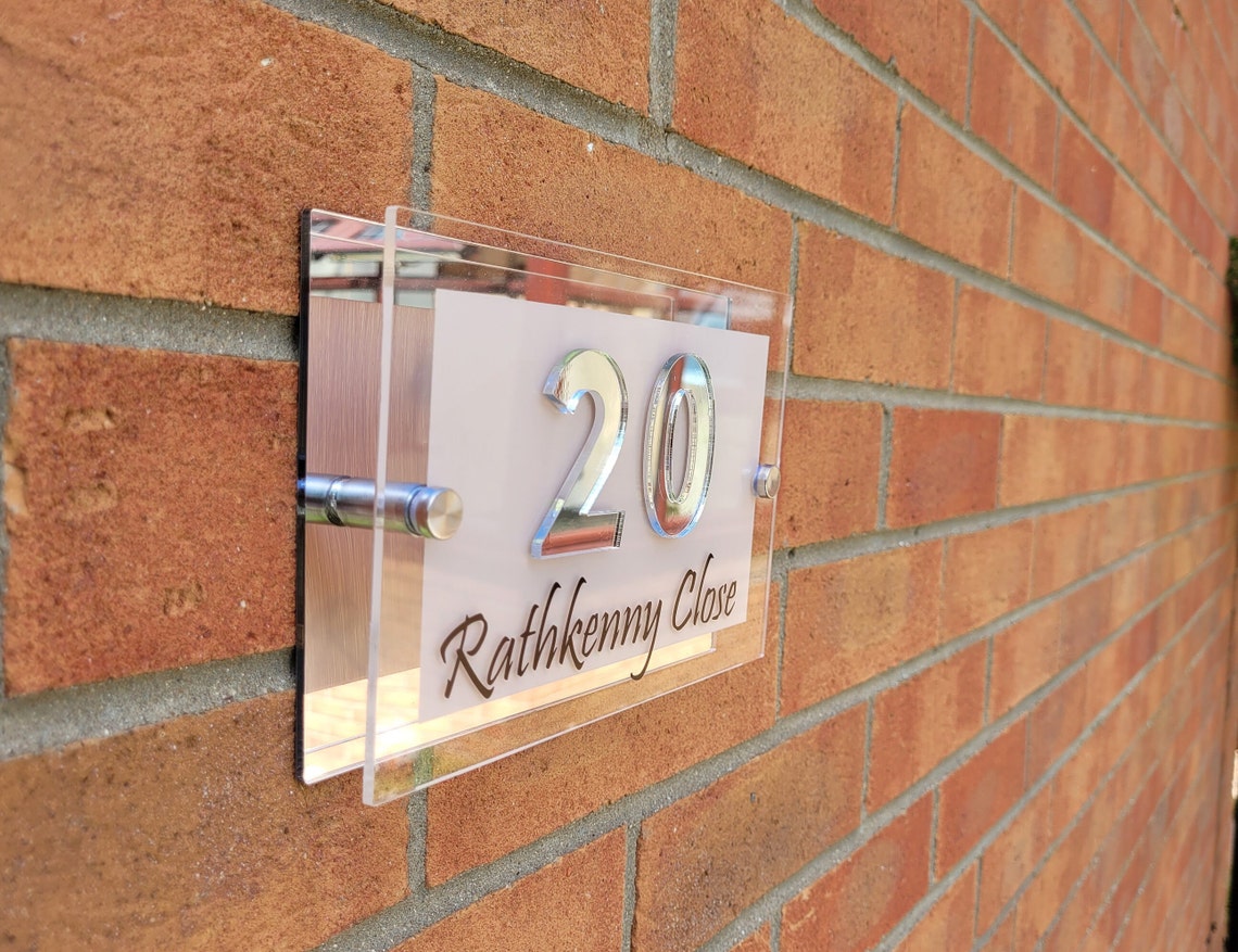 HOUSE DOOR SIGN Personalised House Sign Acrylic House Sign - Etsy UK