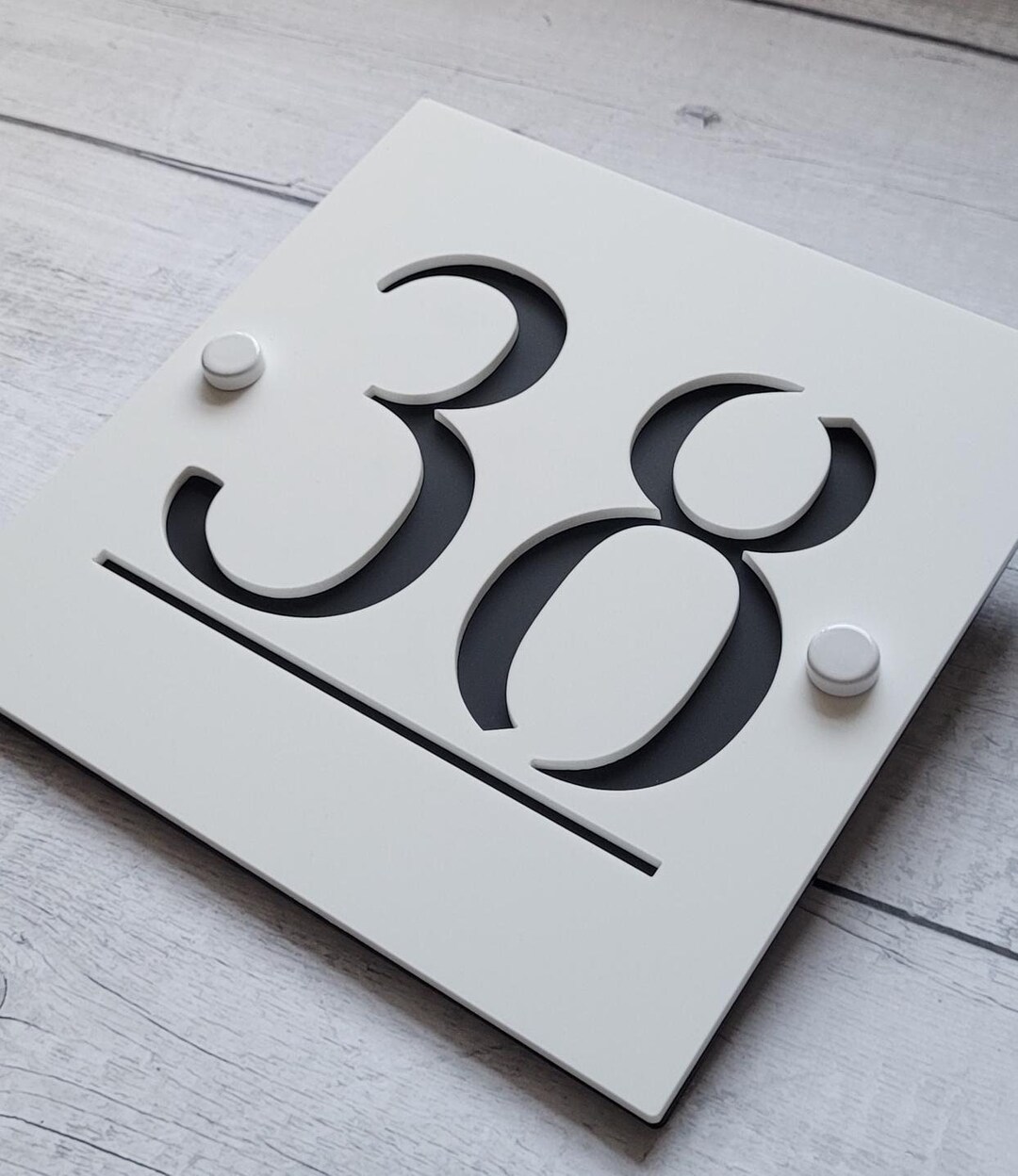 MODERN HOUSE SIGN | House Number | Number Plate| 180mm X 180mm | 200mm ...