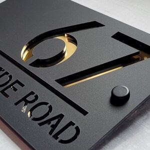MODERN HOUSE SIGN | Address Sign | 195mm X 130mm | 230mm X 155mm ...
