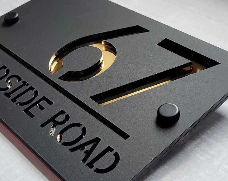 MODERN HOUSE SIGN | Address Sign | 195mm X 130mm | 230mm X 155mm ...