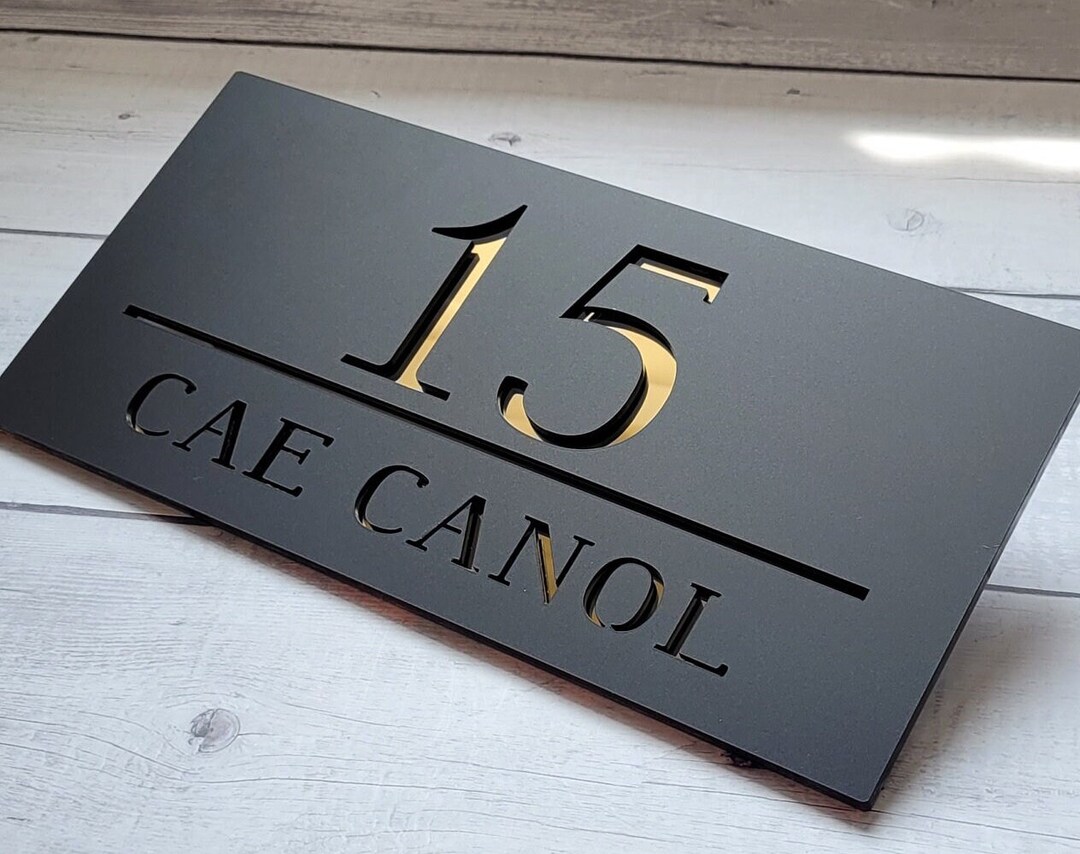 MODERN PERSONALISED HOUSE Sign 290mm X 140mm - Etsy