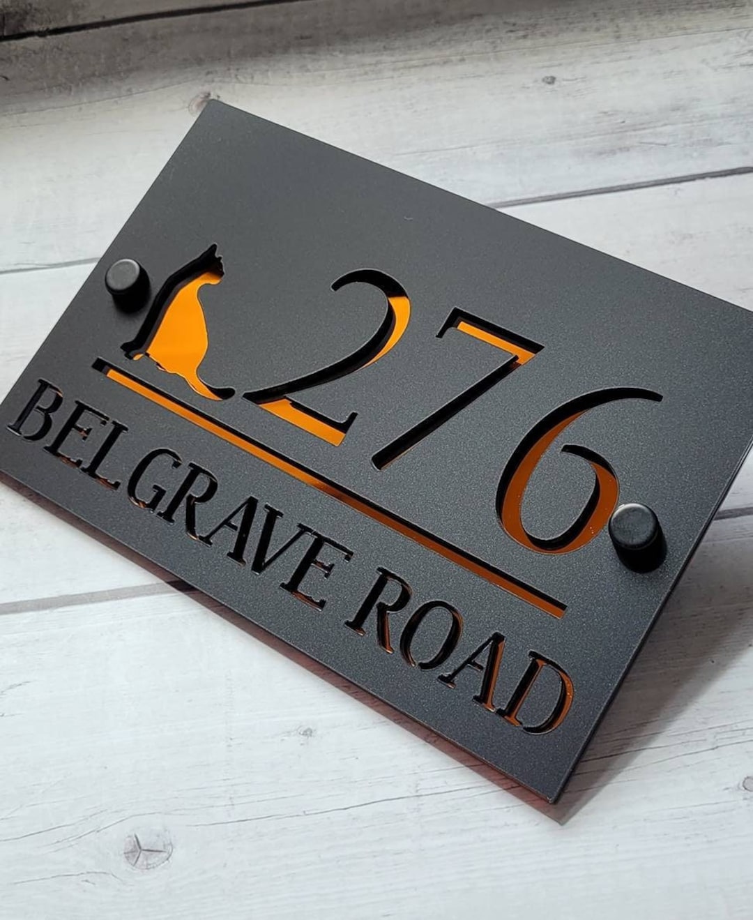 MODERN CAT HOUSE Sign 195 Mm х 130 Mm - Etsy