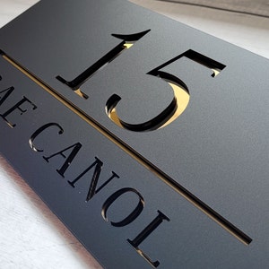 MODERN PERSONALISED HOUSE Sign 290mm X 140mm - Etsy