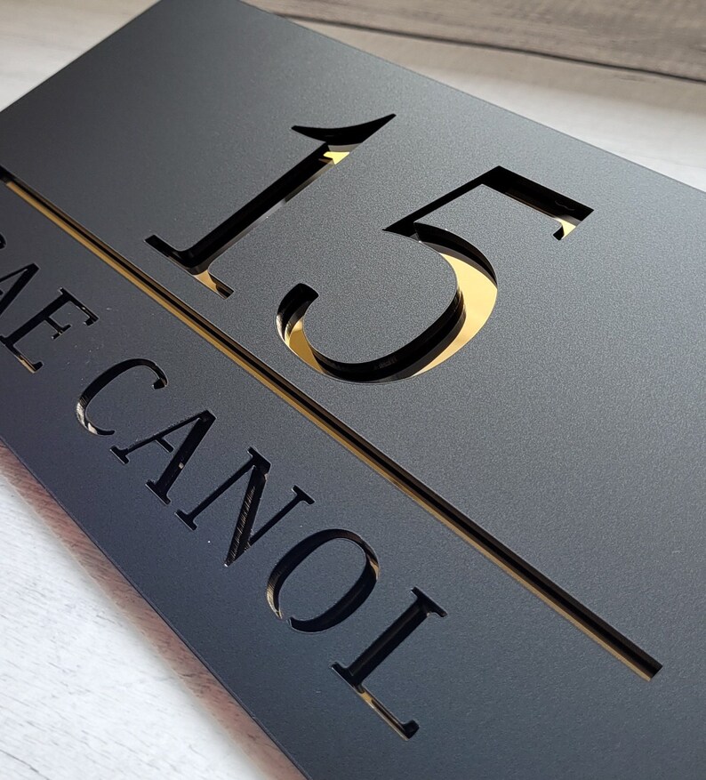 MODERN PERSONALISED HOUSE Sign | 290mm X 140mm - Etsy
