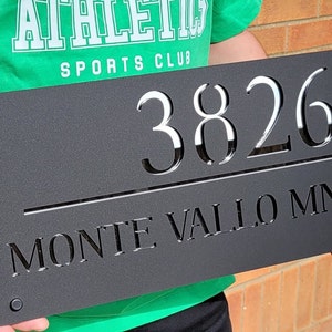 MODERN HOUSE SIGN Address Plaque 46cm X 23cm - Etsy