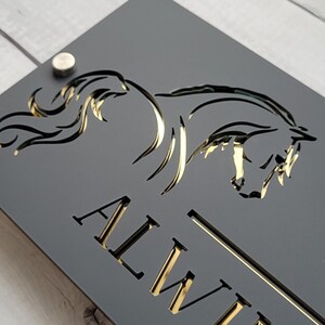 MODERN HOUSE SIGN Rectangle House Number 290 х 140mm 360 - Etsy