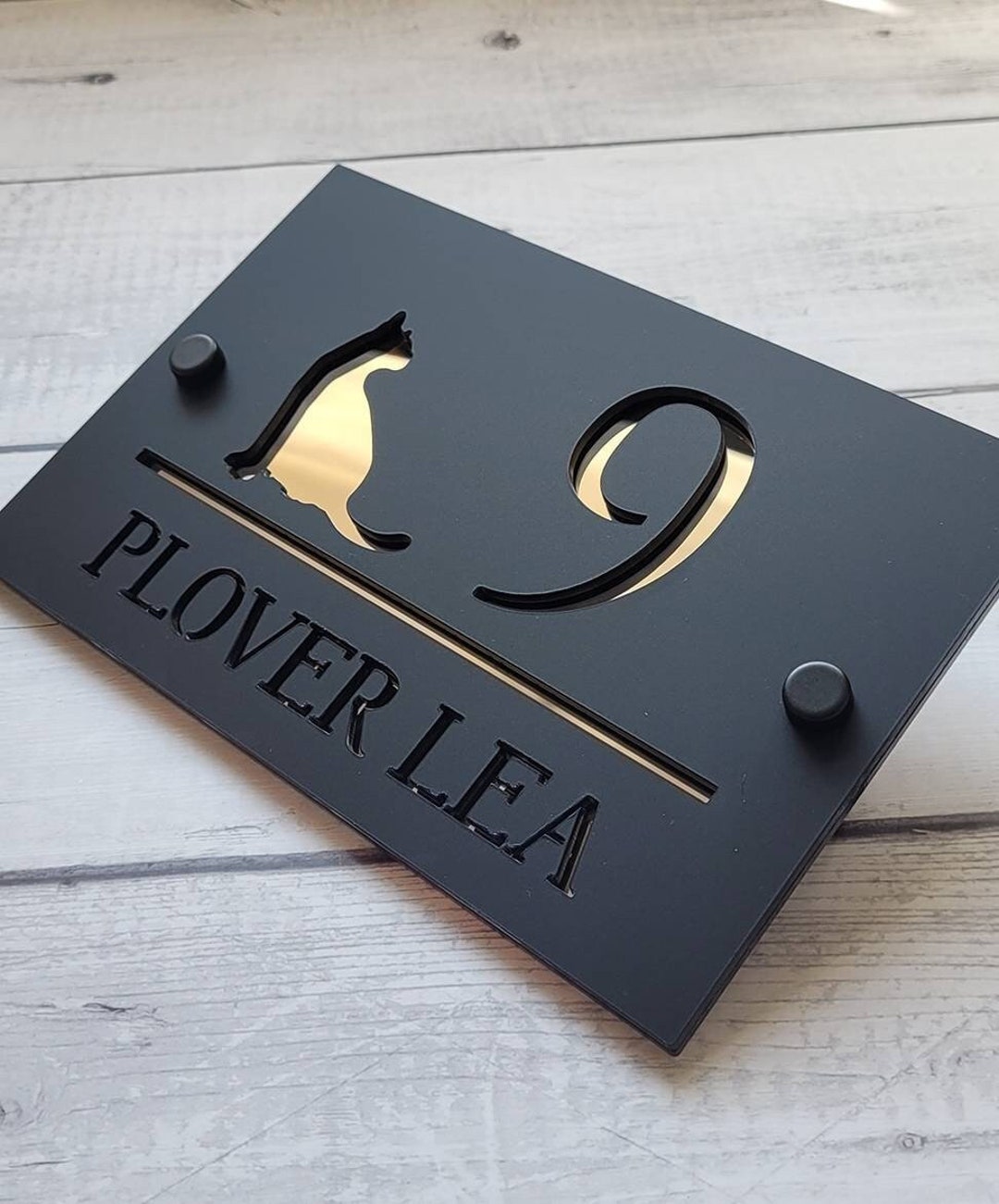 MODERN CAT HOUSE Sign 195 Mm х 130 Mm - Etsy