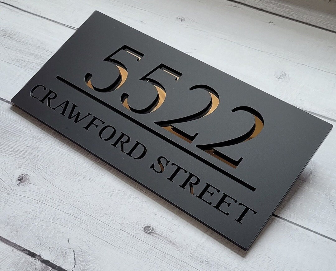 MODERN PERSONALISED HOUSE Sign | 290mm X 140mm - Etsy