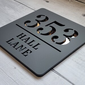 MODERN PERSONALISED HOUSE Sign | House Number | House Number Plate - Etsy