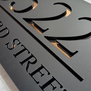 MODERN PERSONALISED HOUSE Sign 290mm X 140mm - Etsy