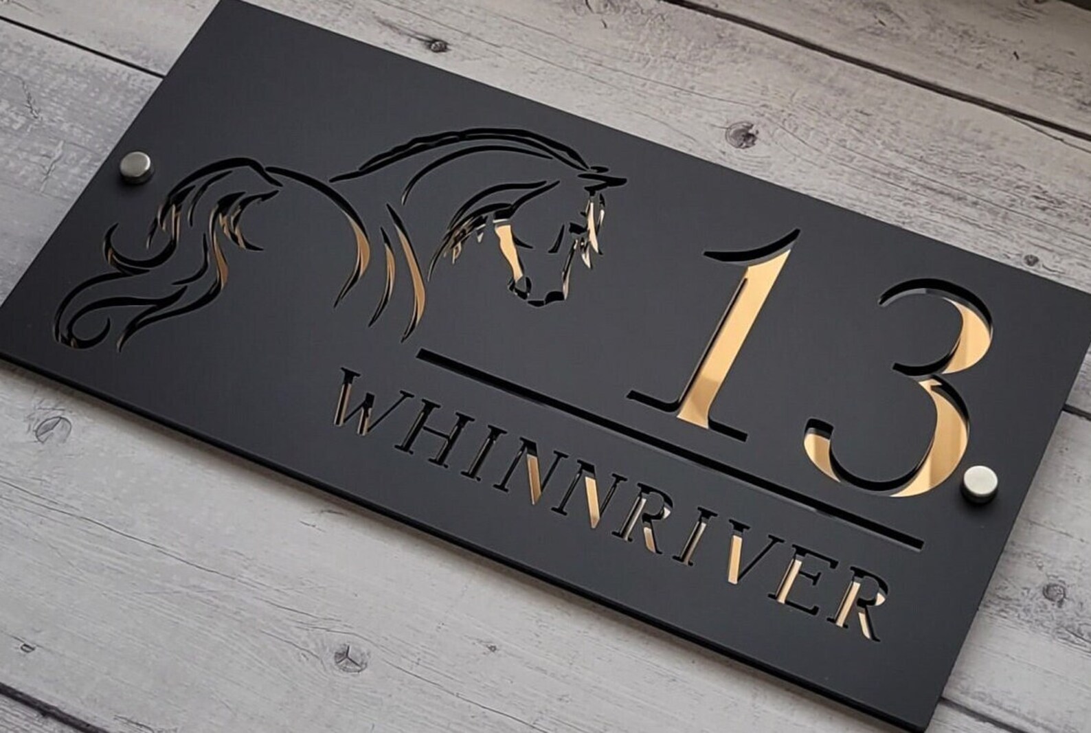 MODERN HOUSE SIGN Rectangle House Number 360 X 175mm 490 X 230mm 580 X ...