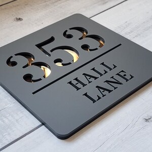 MODERN PERSONALISED HOUSE Sign | House Number | House Number Plate - Etsy