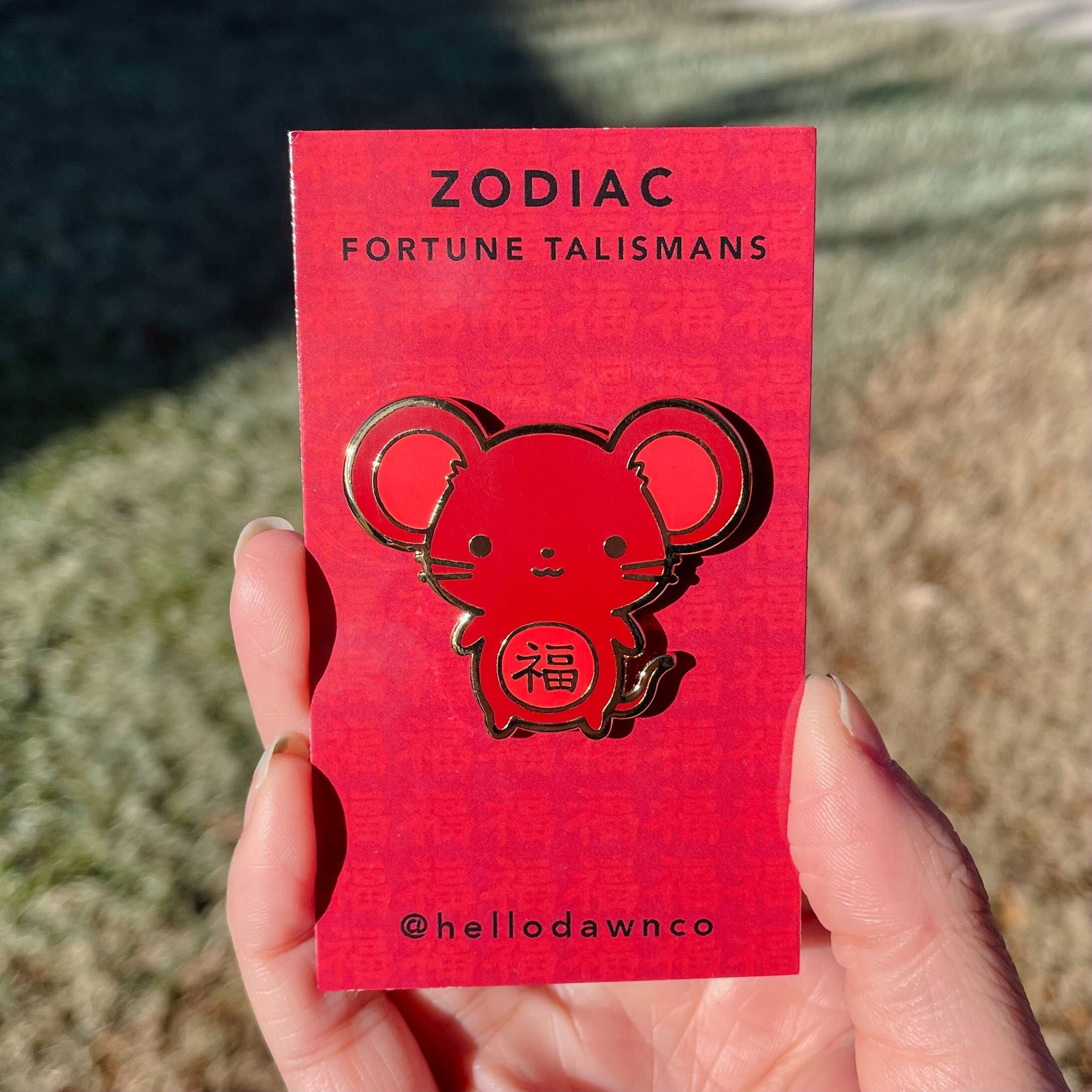 Fortune Rat Enamel Pins - Etsy