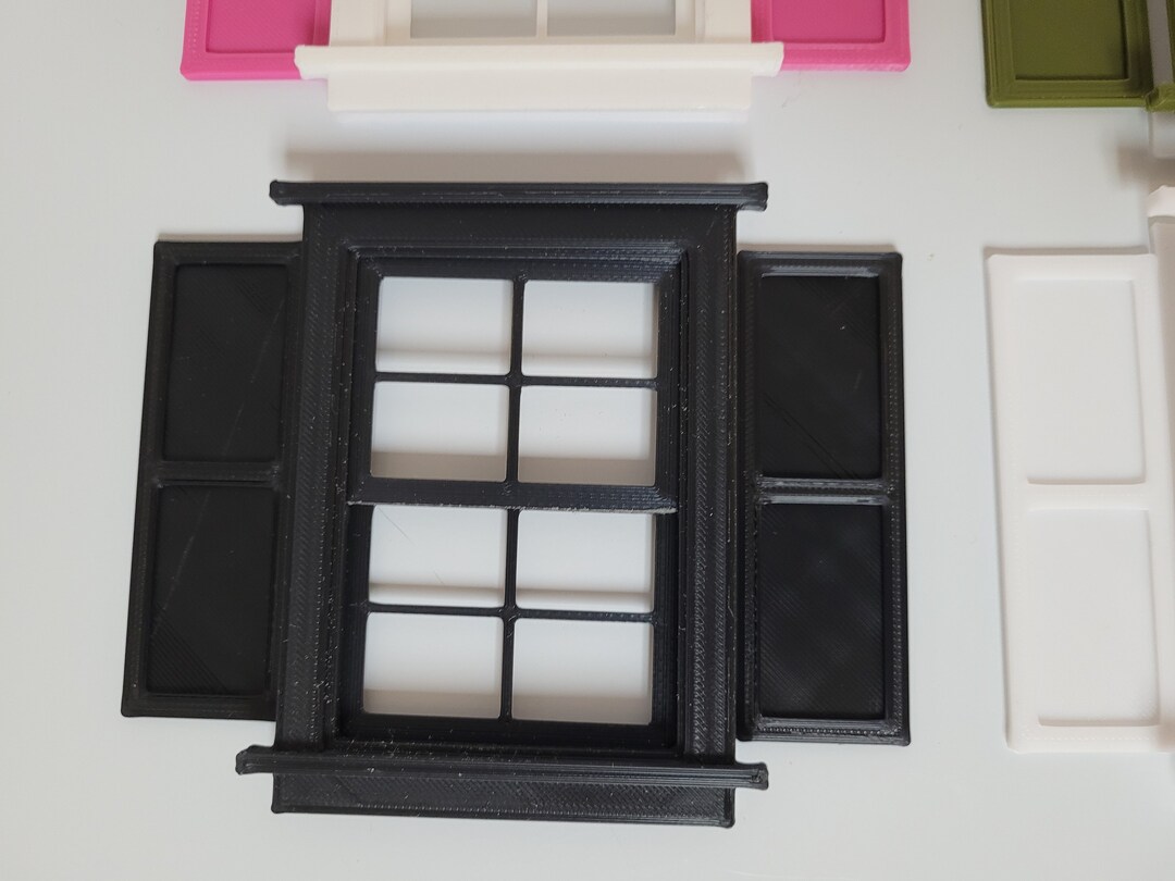 Dollhouse Miniature Windows, Tiny House Diorama Craft Supplies 1:12 ...