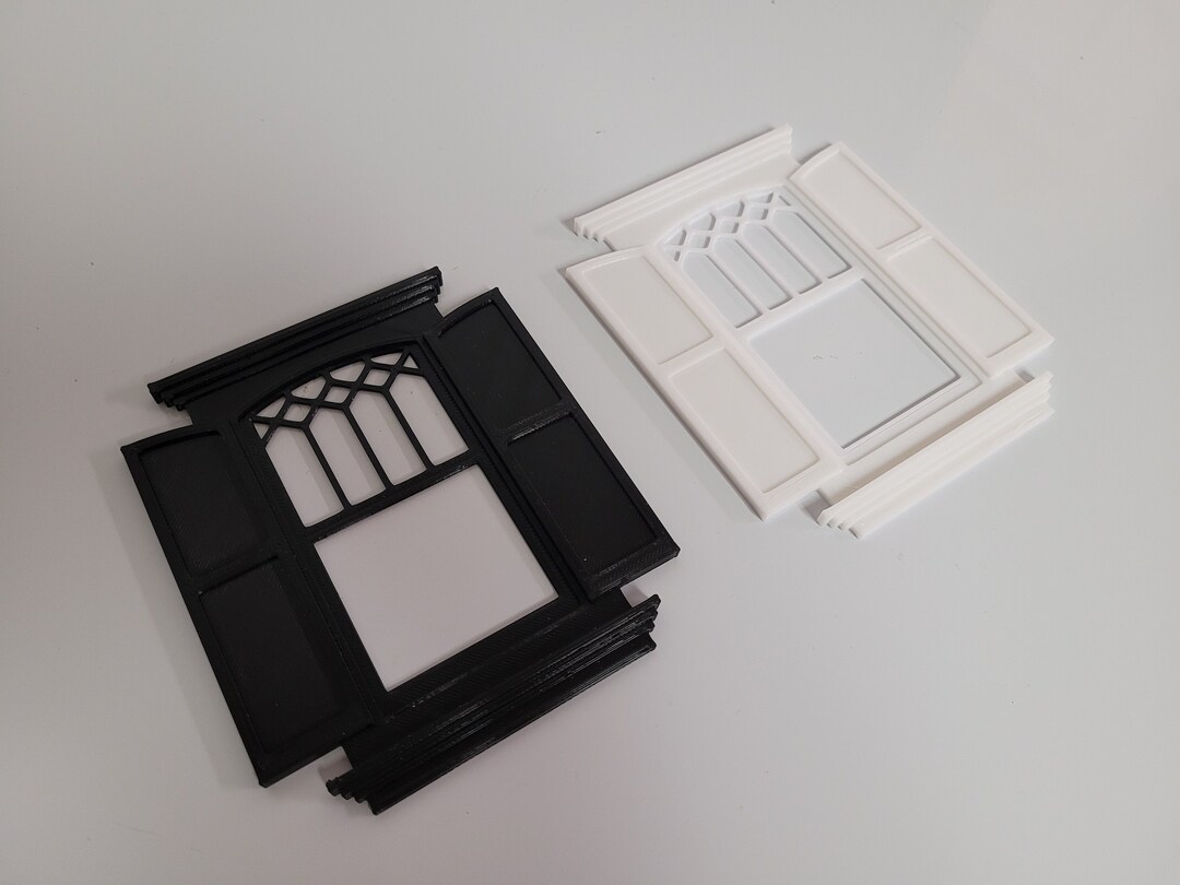 Miniature Dollhouse Windows Diorama/tiny House Victorian Style 3d ...