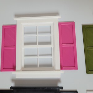 Dollhouse Miniature Windows, Tiny House Diorama Craft Supplies 1:12 ...