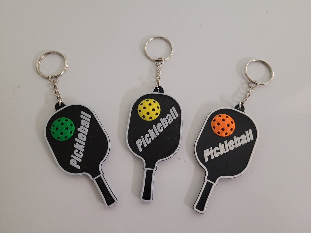 Pickleball Paddles Keychain, 3d Printed Gift Ideas Mom/dad Gift ...