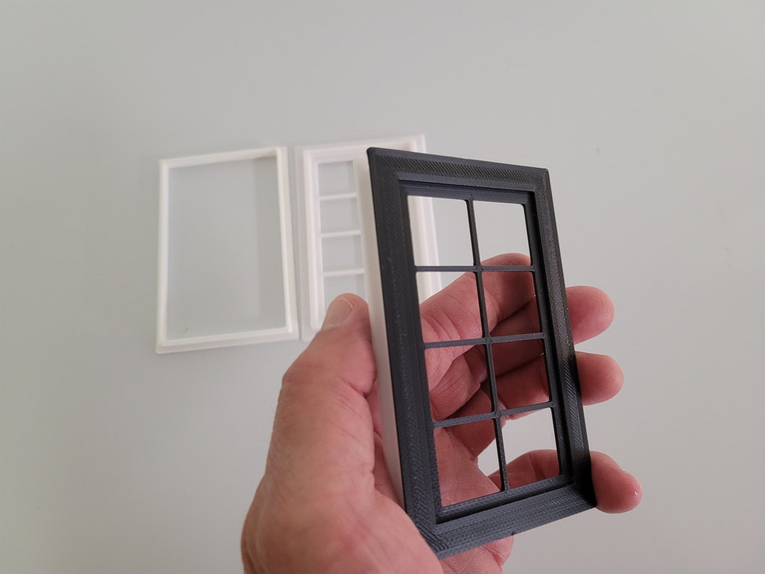 8 Pane Window STL 1:12 Scale Dollhouse Window for 3D Printing - Etsy ...