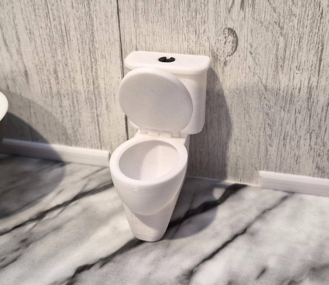 Dollhouse Toilet STL 1 12 Scale Miniature 3D Print Files - Etsy