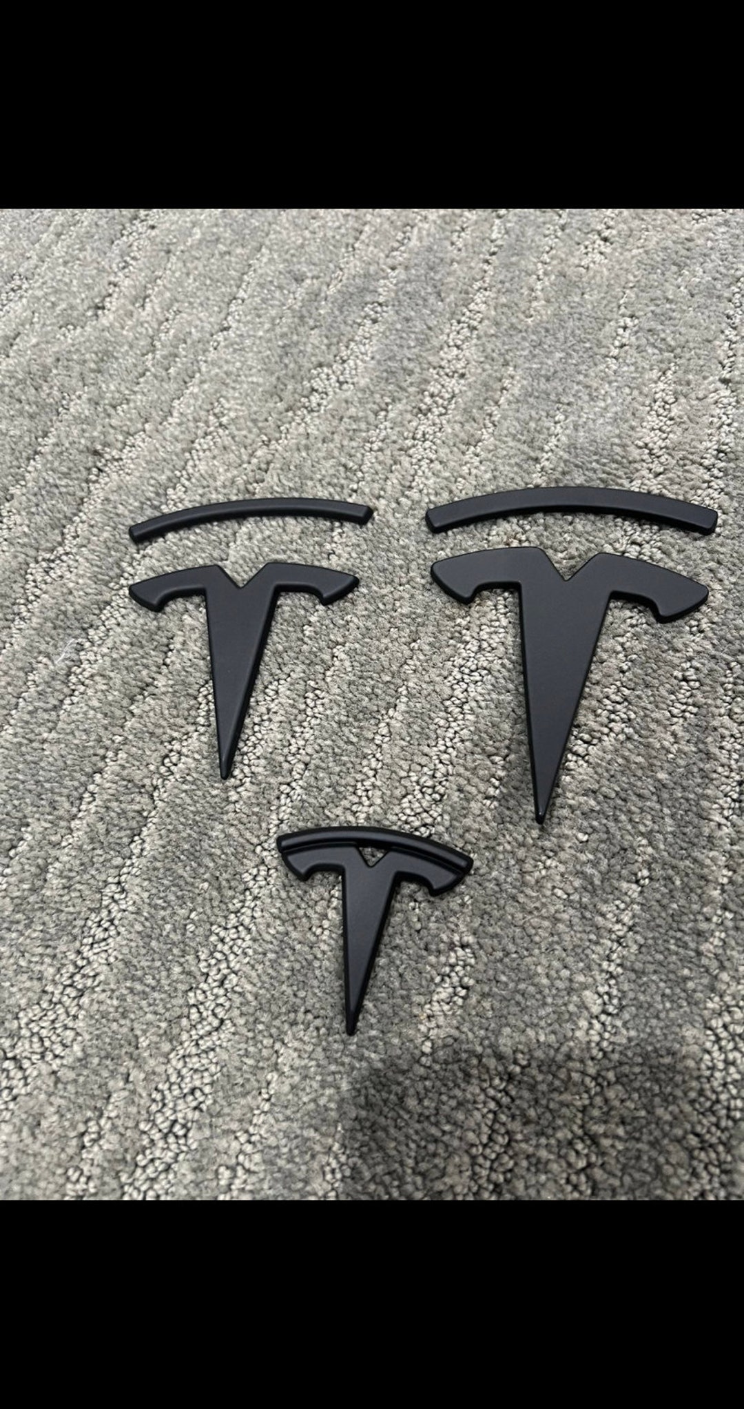 Matt Black Emblem Covers for Tesla Model Y Only - Etsy